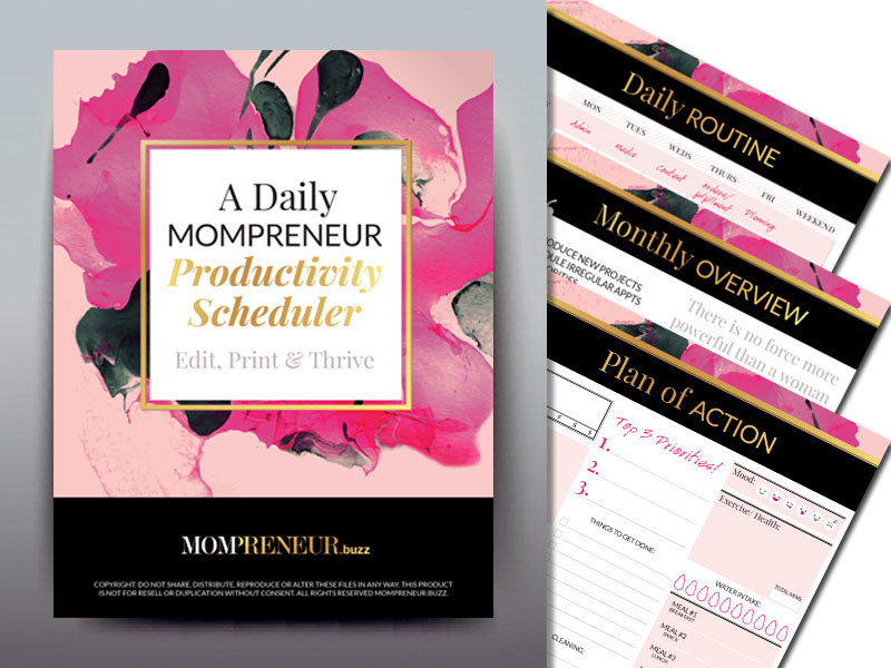 Mompreneur Productivity Scheduler - FREE DOWNLOAD