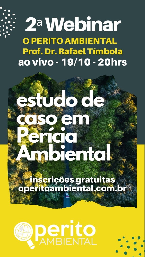 2º Webinar - O Perito Ambiental