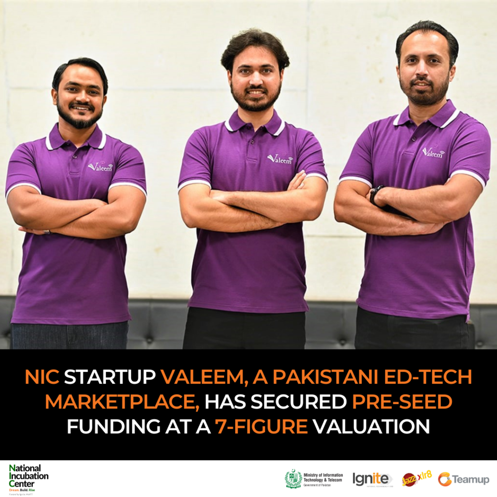 NIC Pakistan is proud to announce that our startup, Valeem has raised a ...