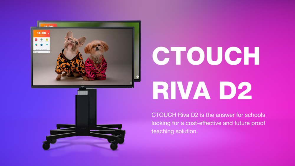 CTOUCH Riva D2 fits perfectly in any classroom.