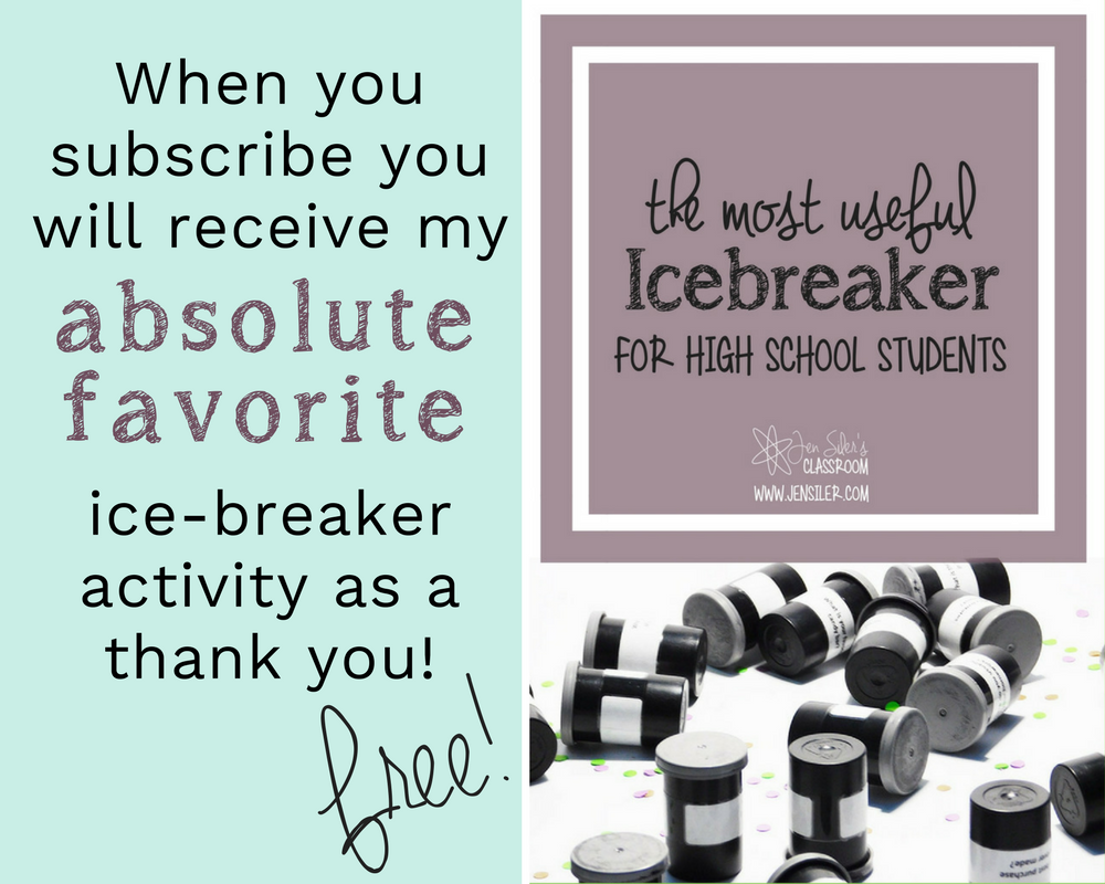 Free ice breaker activity for high school students