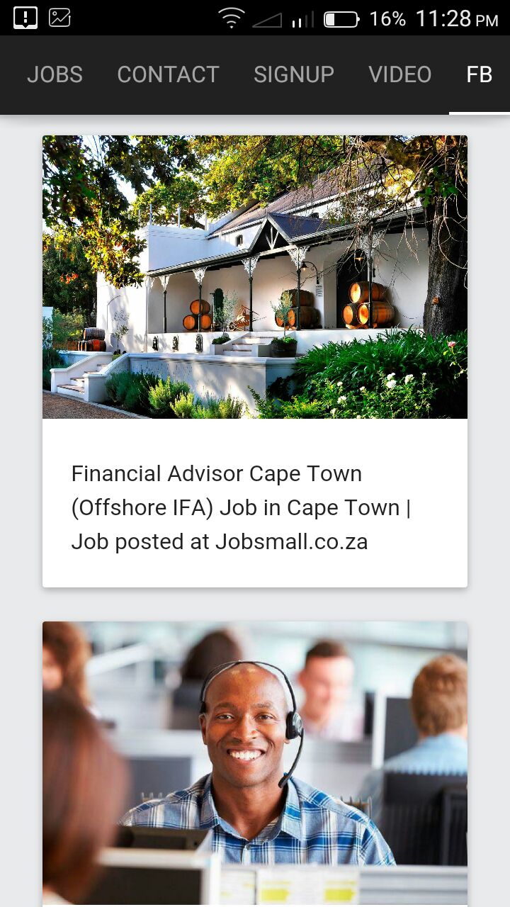 IFA Careers Offshore Signup Page