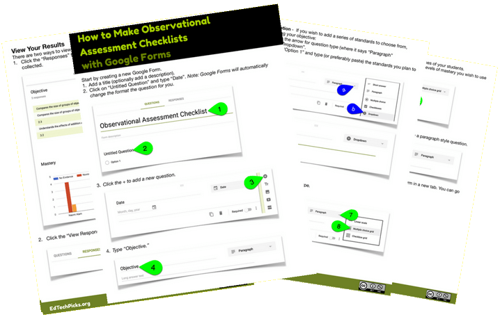 How to Make Observational Assessment Checklists with Google Forms