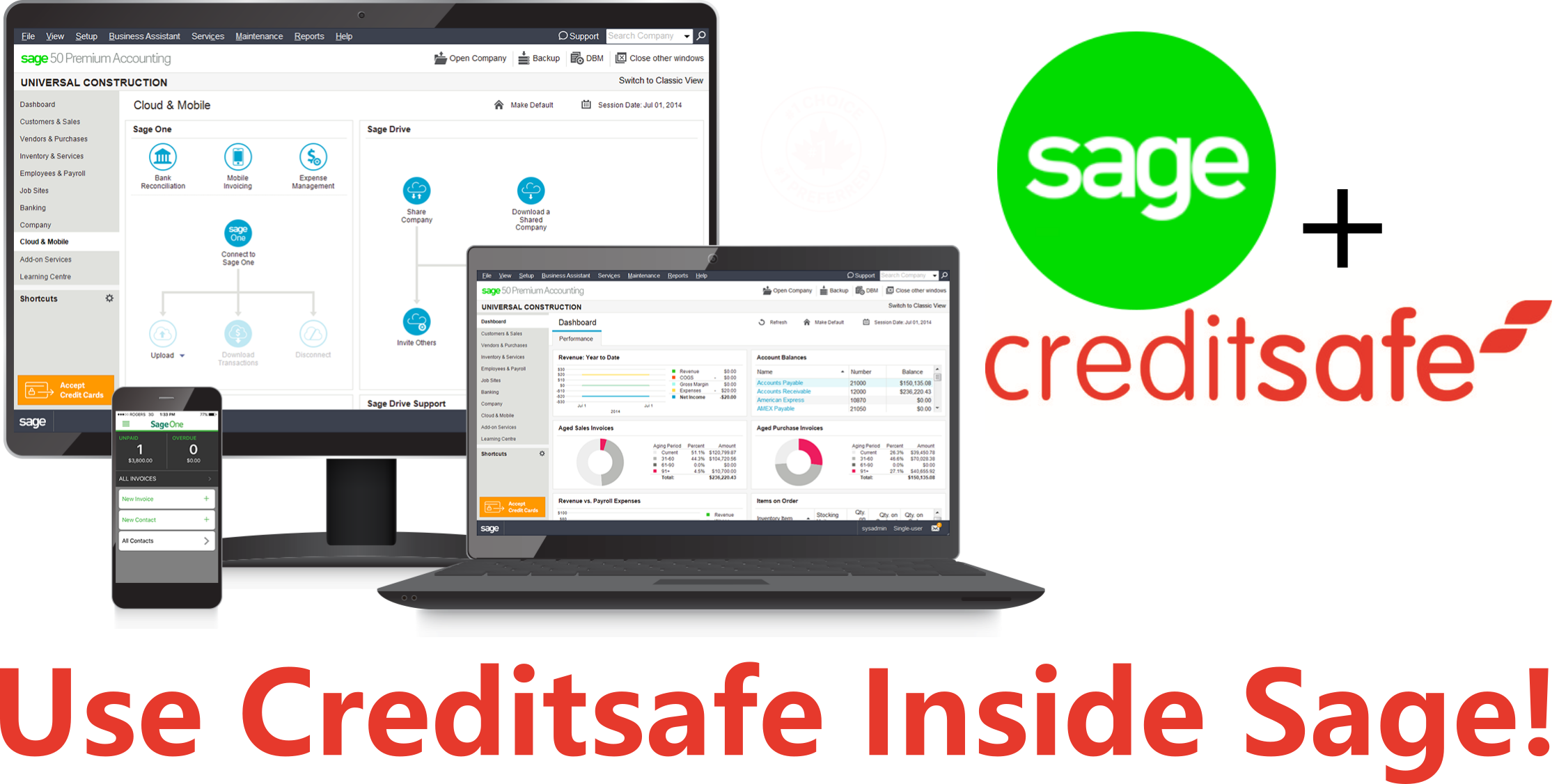 Creditsafe Link for Sage 50 - Sage Accounting Software CRM Software ...